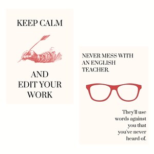 Funny Grammar Posters; English Literature Classroom Prints; Educational ...