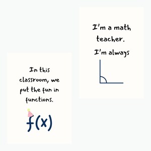 Maths Classroom Decor; Maths Puns Posters; Funny Maths Teacher ...