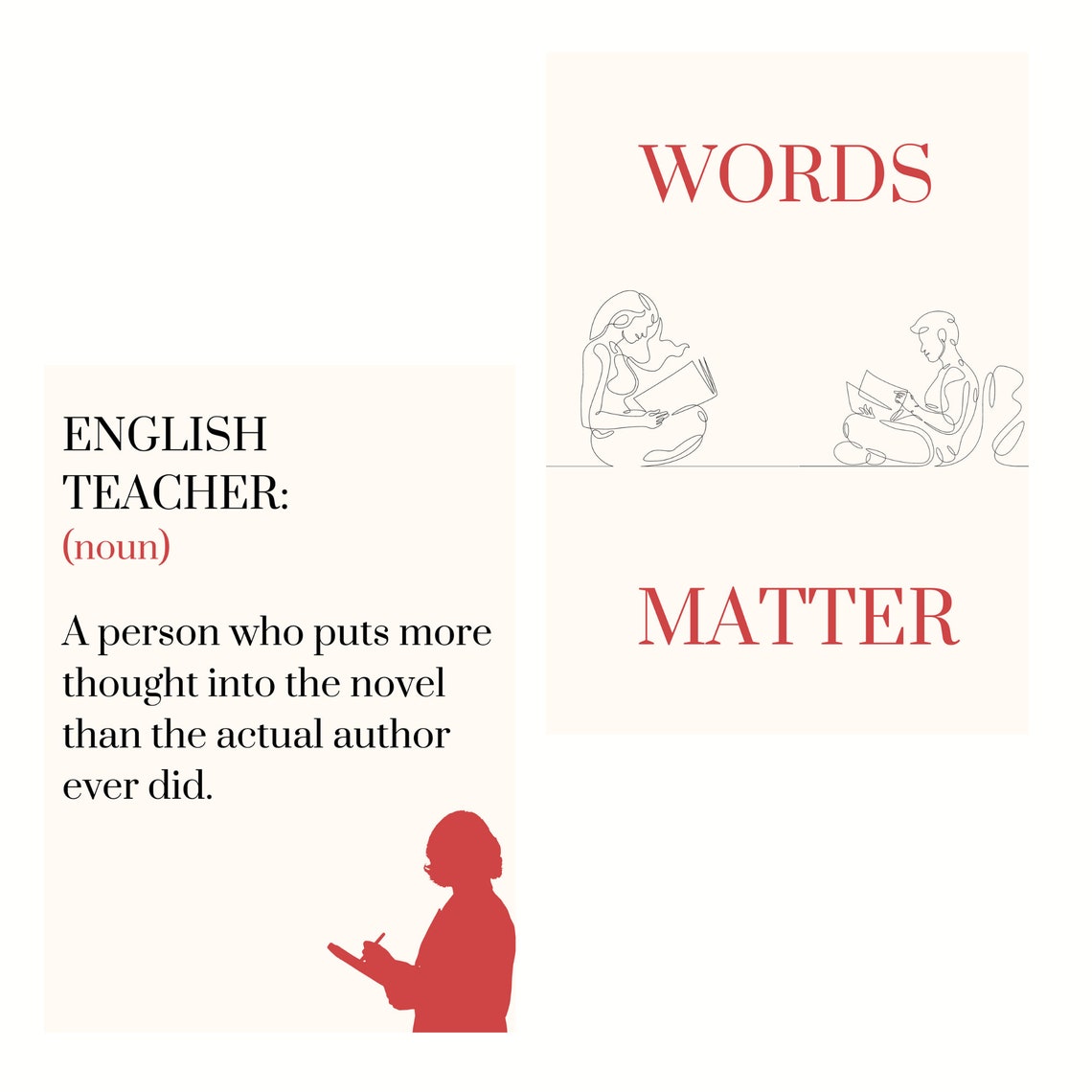 Funny Grammar Posters English Literature Classroom Prints - Etsy