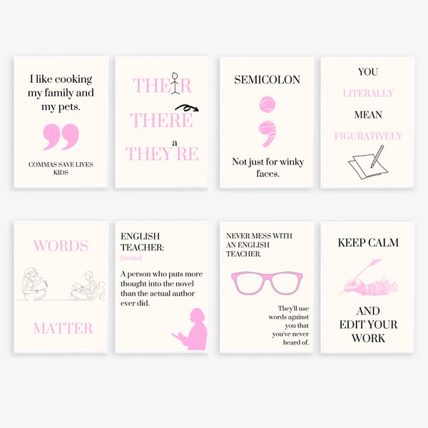 Grammar Posters - Etsy
