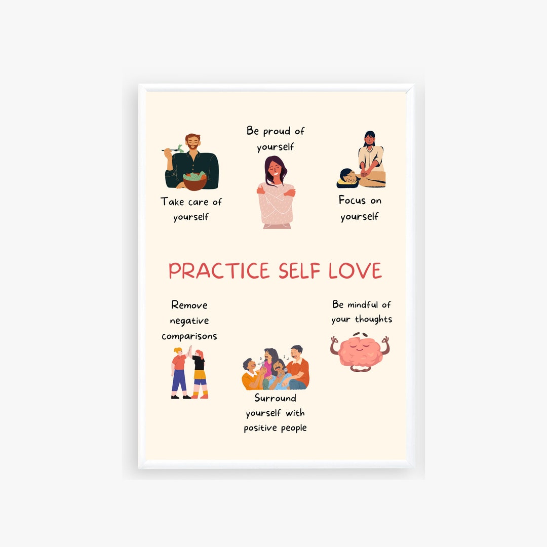 Practice Self Love Counselling Poster; Mental Health Psychologist ...