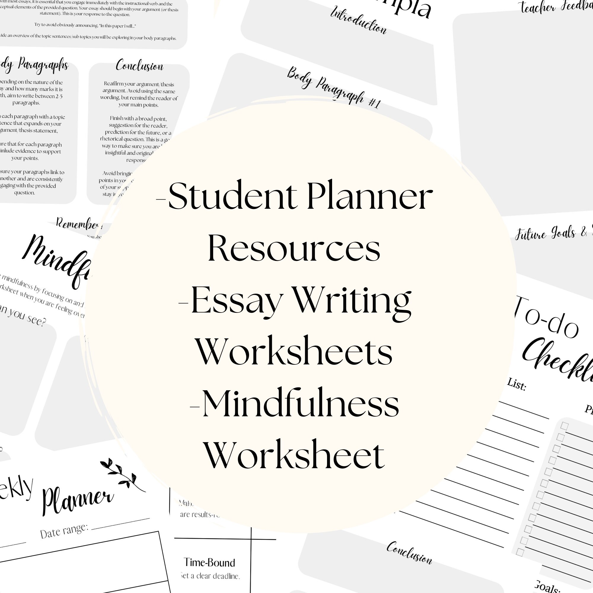 Student Teacher Printable Resources; Student Planner; ADHD Planner ...