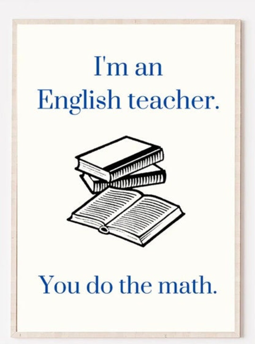 Custom Single Print; Funny English Teacher Gifts; High School English ...