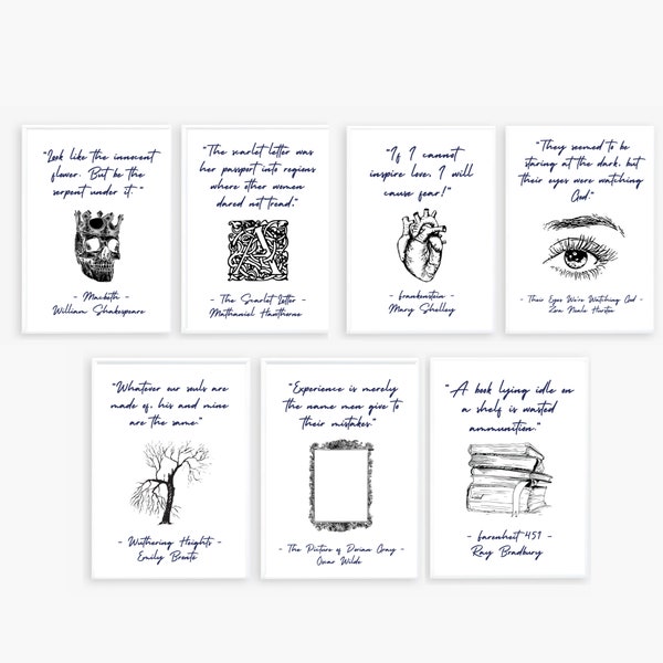 Famous Author Quotes - Etsy