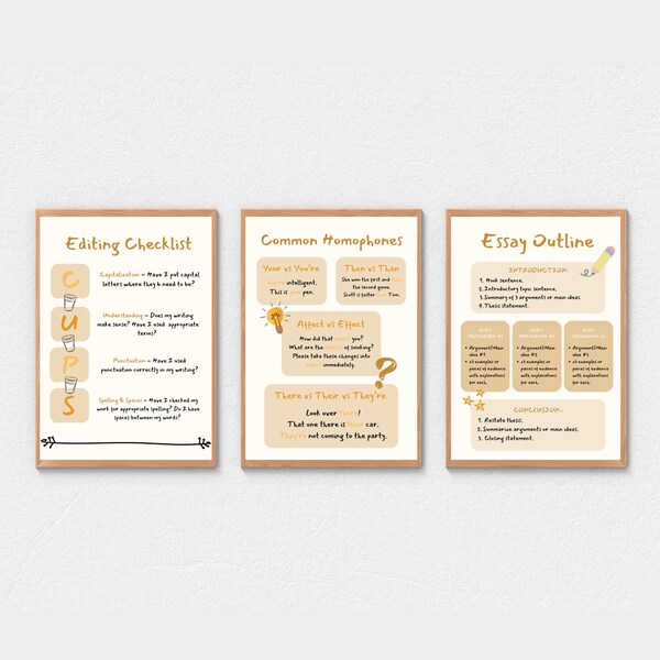 Funny Grammar Posters English Literature Classroom Prints Educational ...