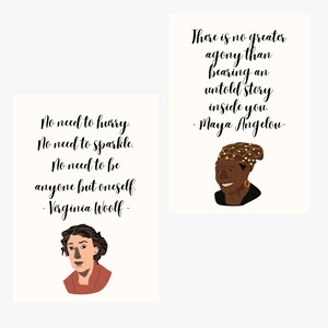 Influential Inspiring Authors Book Quote Wall Collage Bundle Set of 10 ...