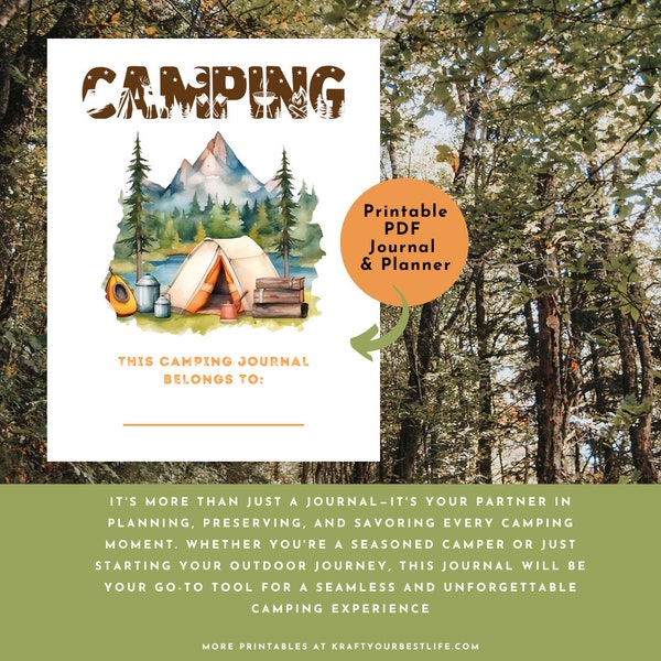 Camping Journal - Etsy