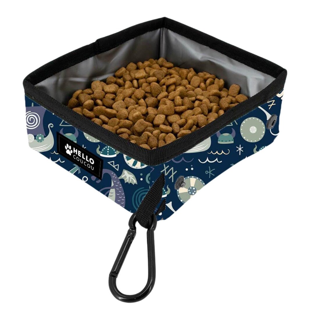 Hello Coucou PAWFECT VIKING - Dog Cat Travel Food Water Bowl ...