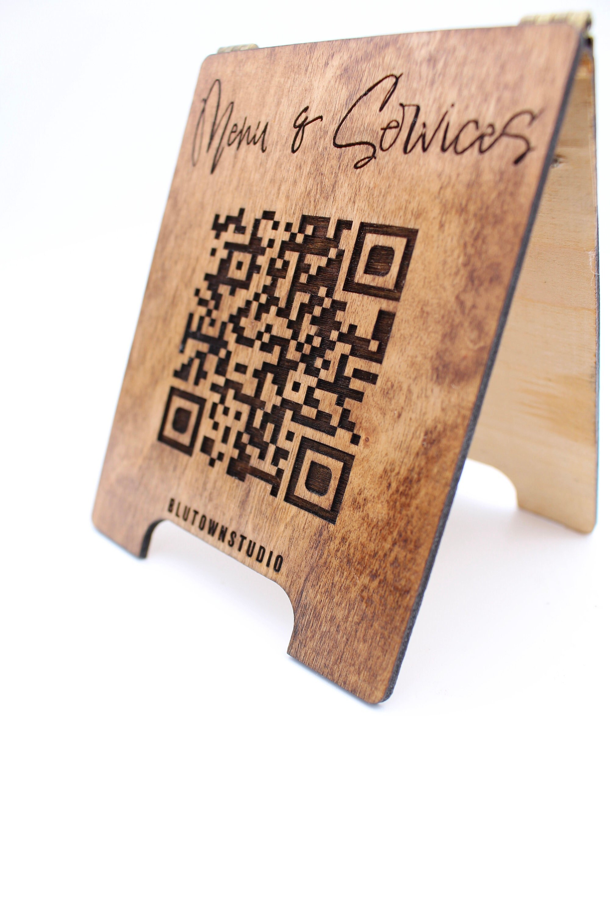 Custom Made QR Code Sign Scan For Menu Scan To Pay Sign Etsy