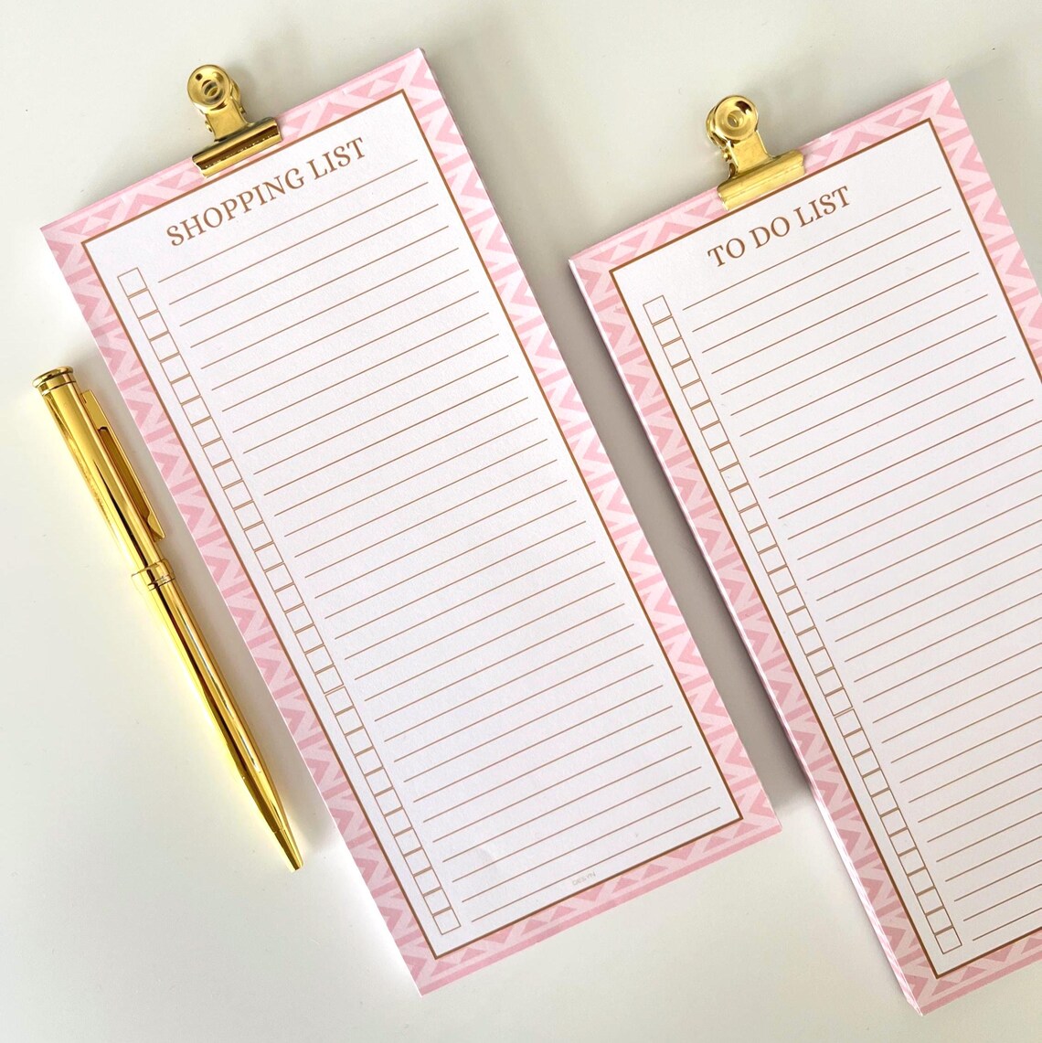 Slim Pink Memo Pads and To-do-list Pads - 50 Sheets - Etsy