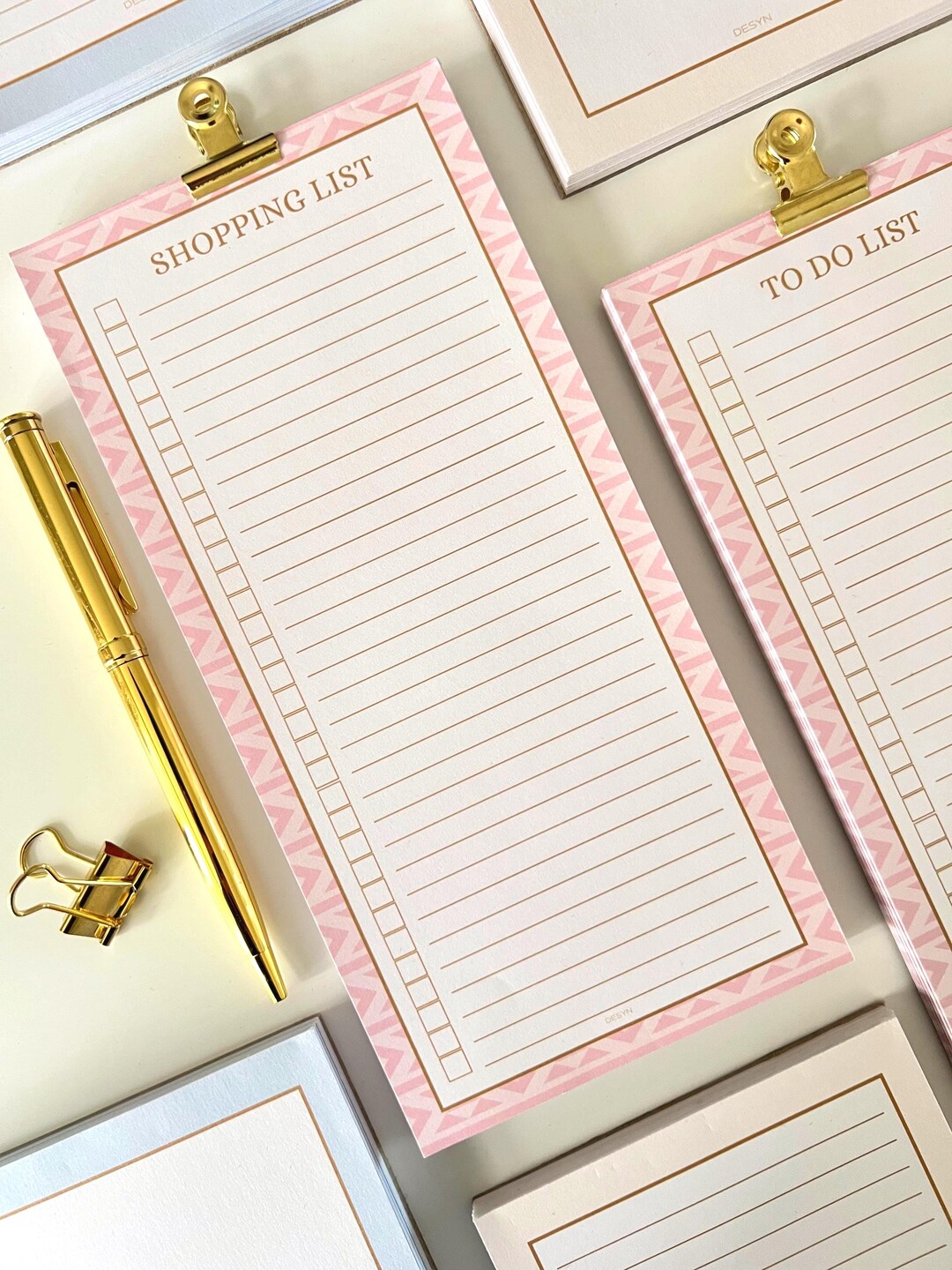 Slim Pink Memo Pads and To-do-list Pads - 50 Sheets - Etsy