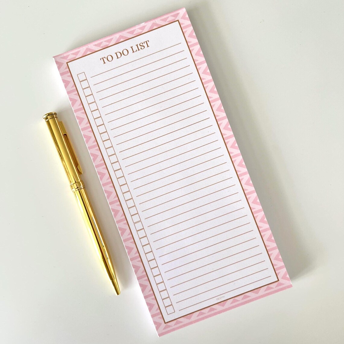 Slim Pink Memo Pads and To-do-list Pads - 50 Sheets - Etsy