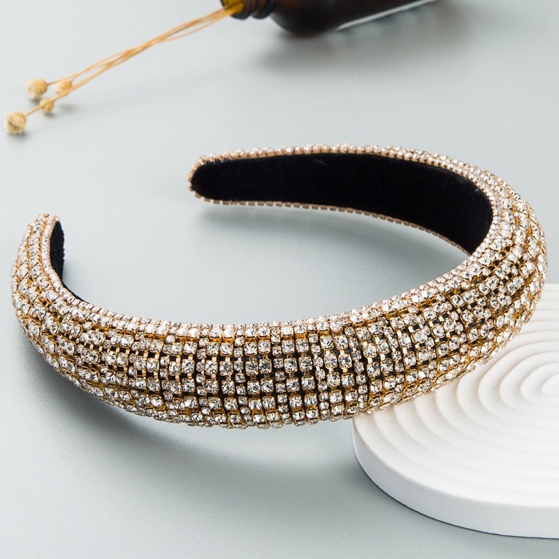 Glamorous Cute Women Shiny Headband Party Rhinestone Head Piece Hoop ...