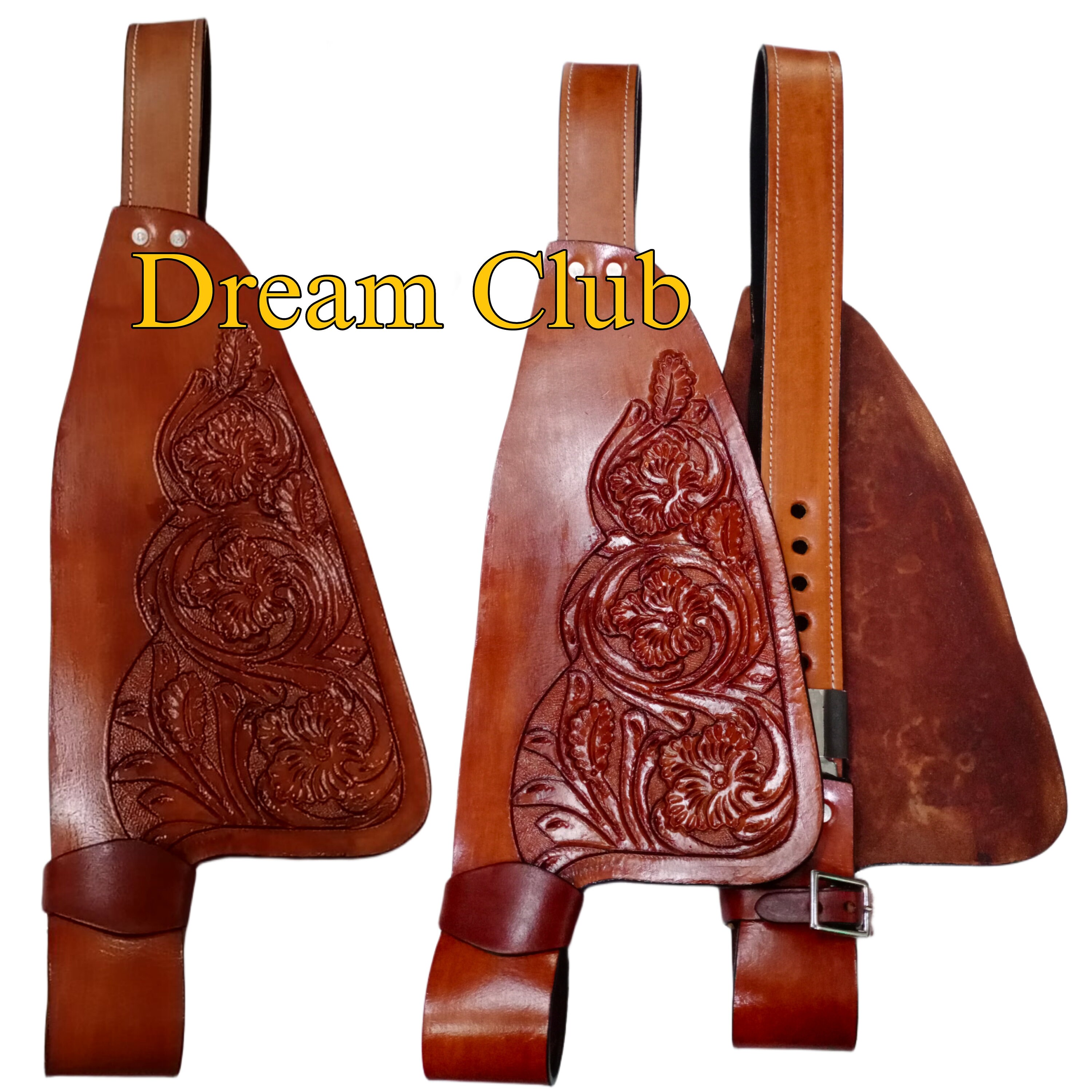 Handmade Horse Western Leather Replacement Saddle Fenders Pair Free ...