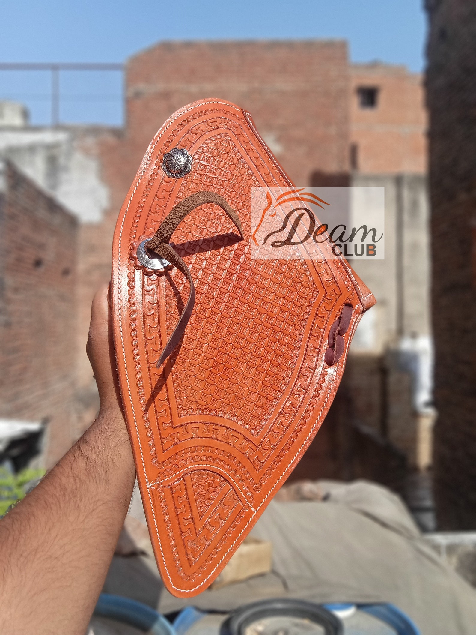 Custom Made Western Saddle Tapaderos Stirrups Leather Handmade Sewn ...