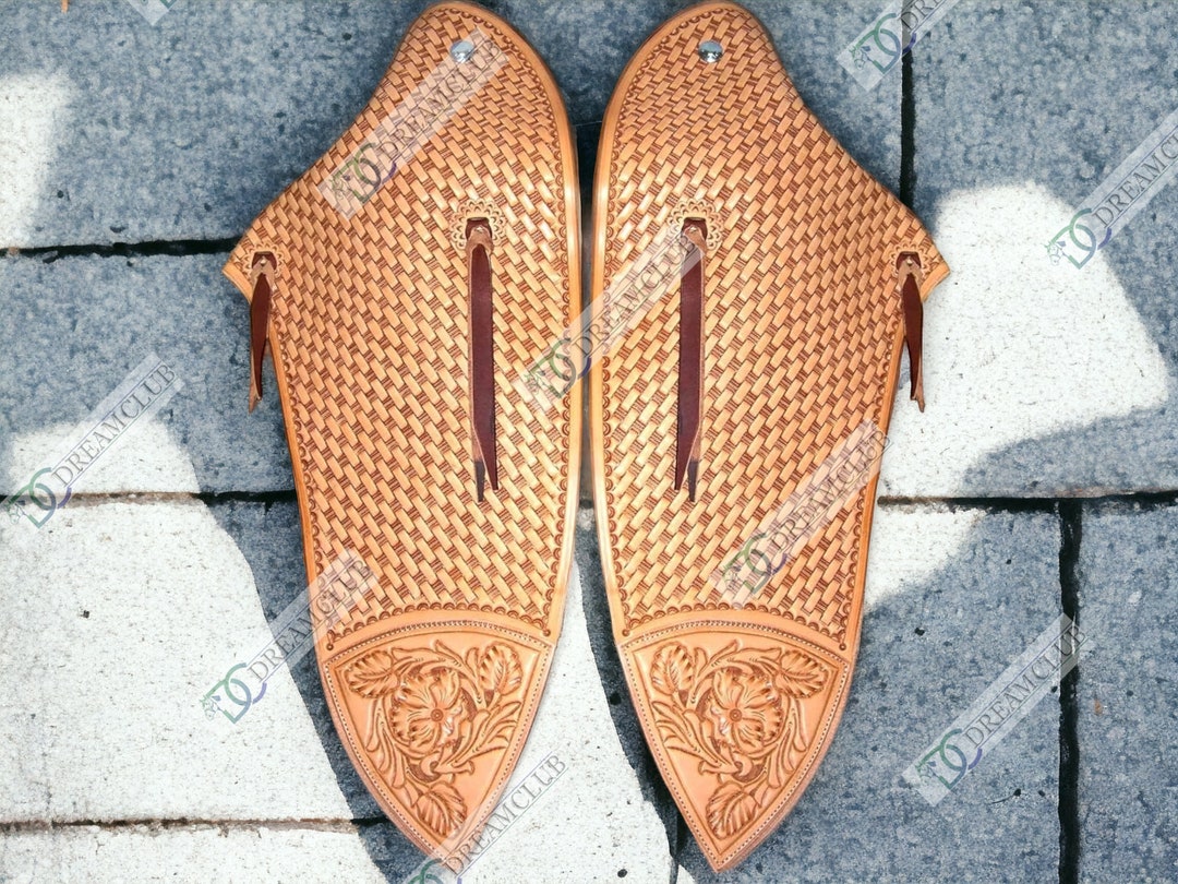 Custom Made Western Saddle Tapaderos Stirrups Leather Handmade Sewn ...