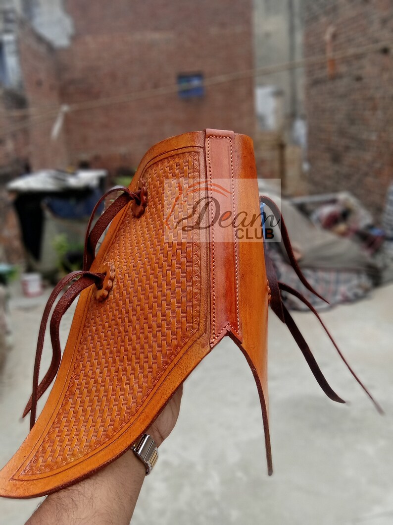 Custom Made Western Saddle Tapaderos Stirrups Leather Handmade Sewn ...