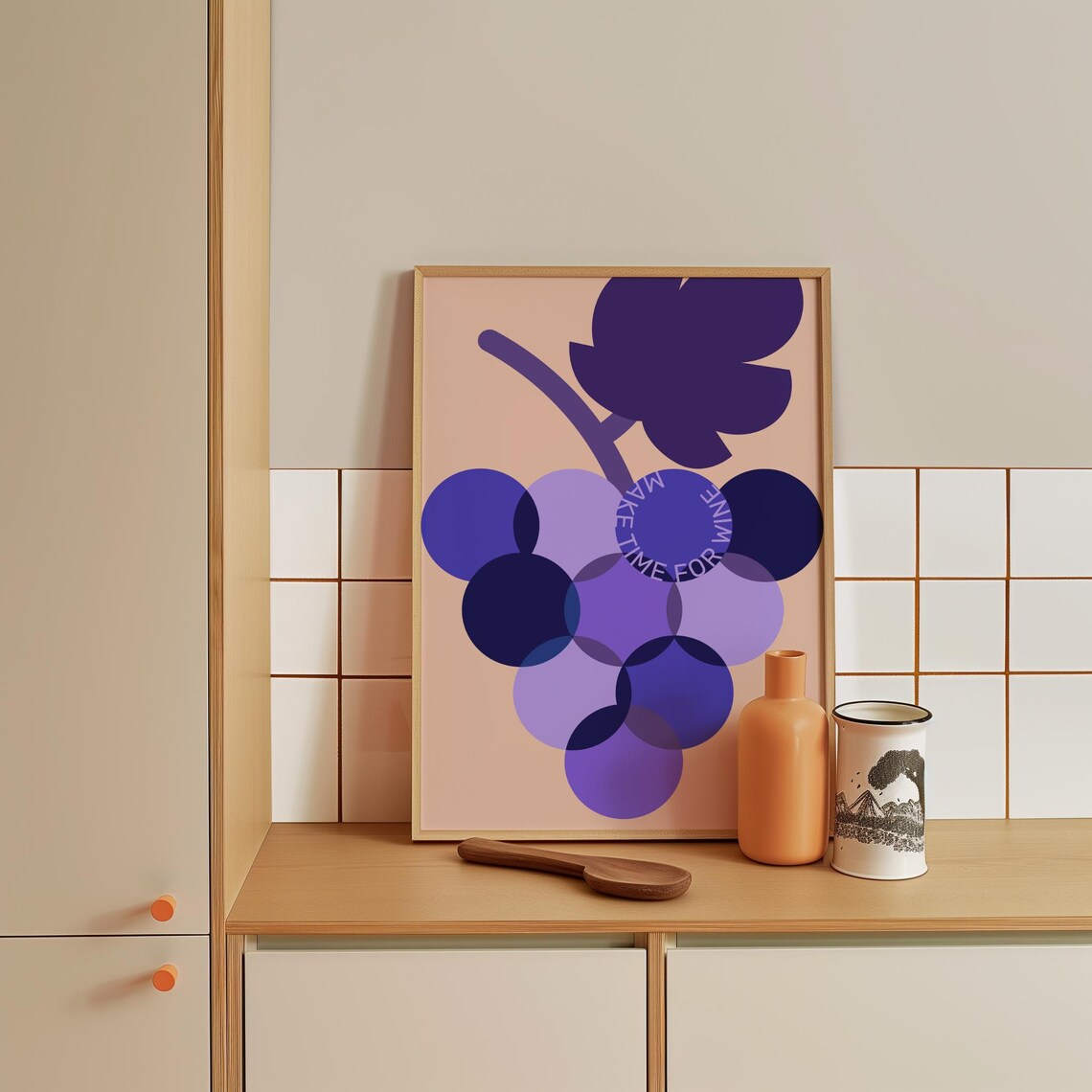 Grapes Wall Art | Printable Grape Poster | Wine Wall Art | Wine Fruit ...