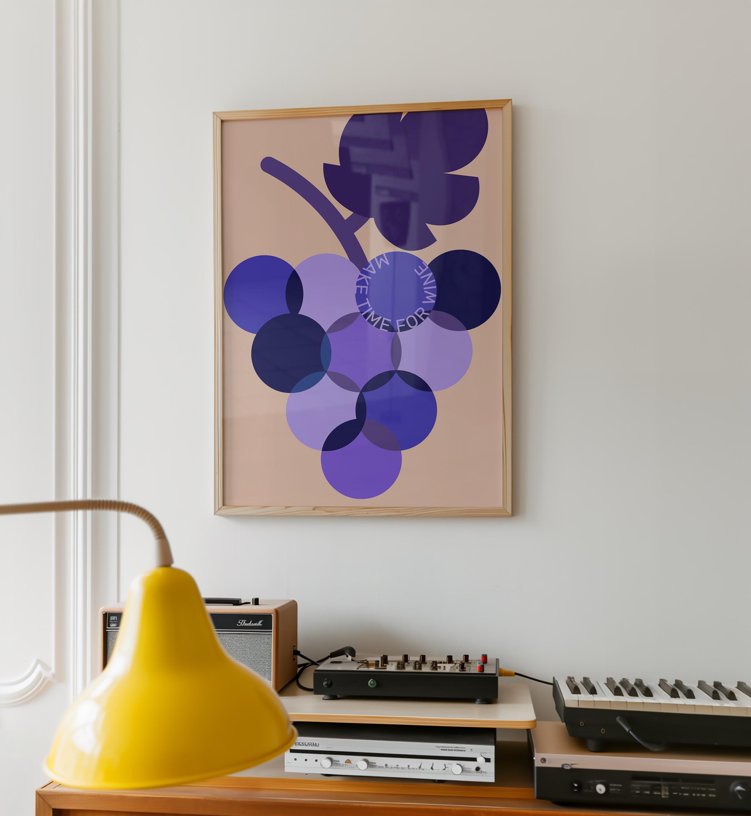 Grapes Wall Art | Printable Grape Poster | Wine Wall Art | Wine Fruit ...