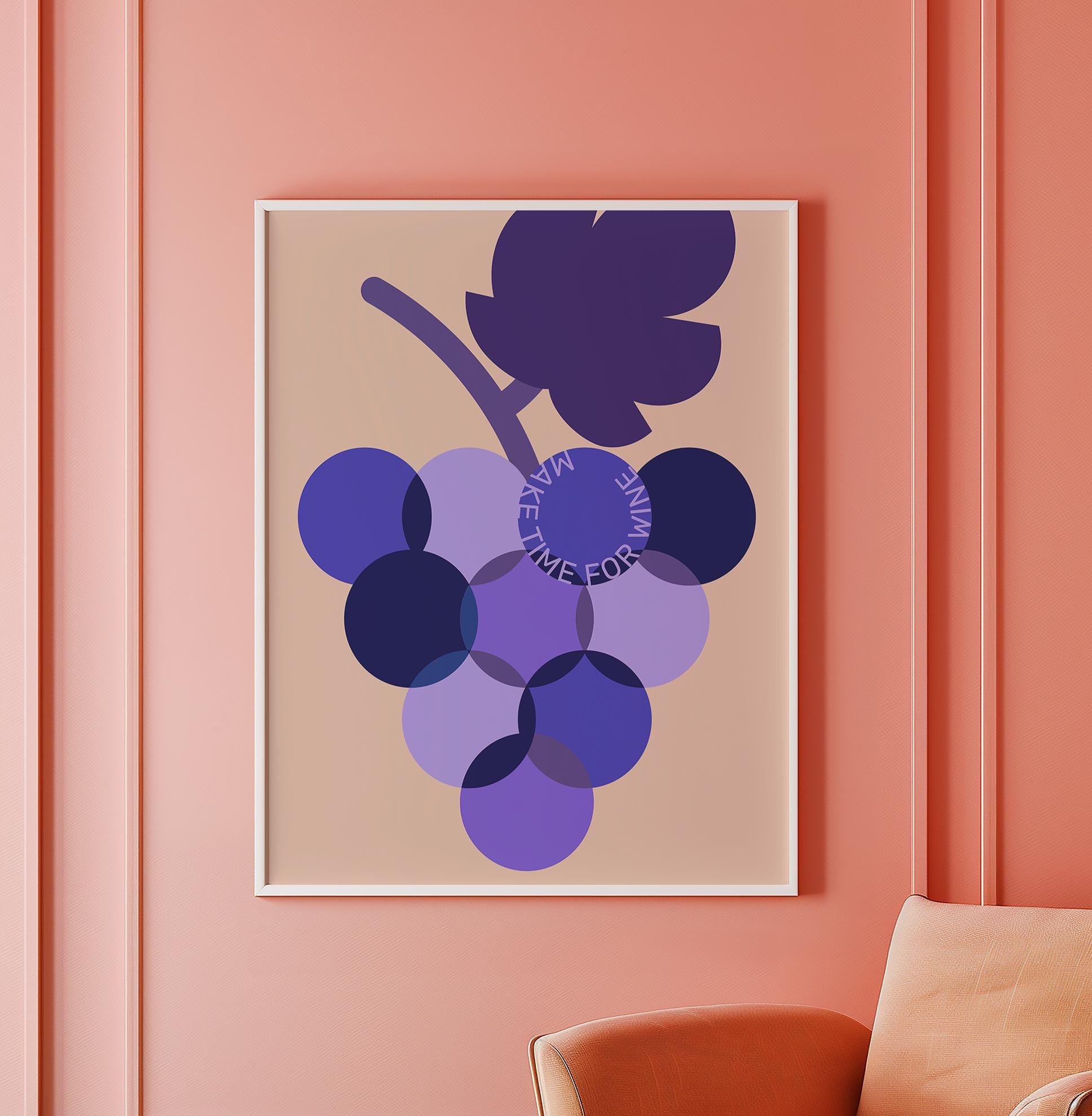 Grapes Wall Art | Printable Grape Poster | Wine Wall Art | Wine Fruit ...