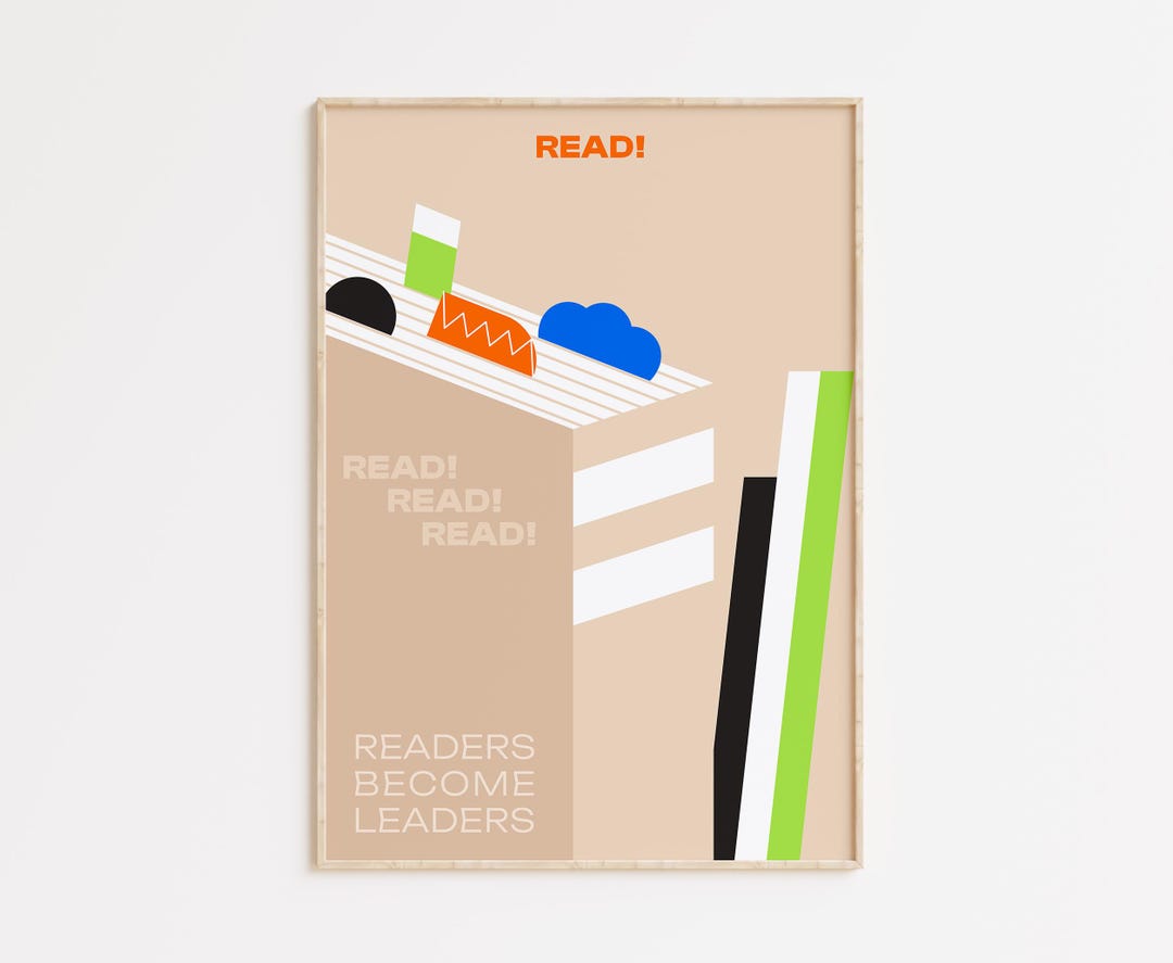Book Wall Art | Reading Poster | Motivational Digital Print | Book ...