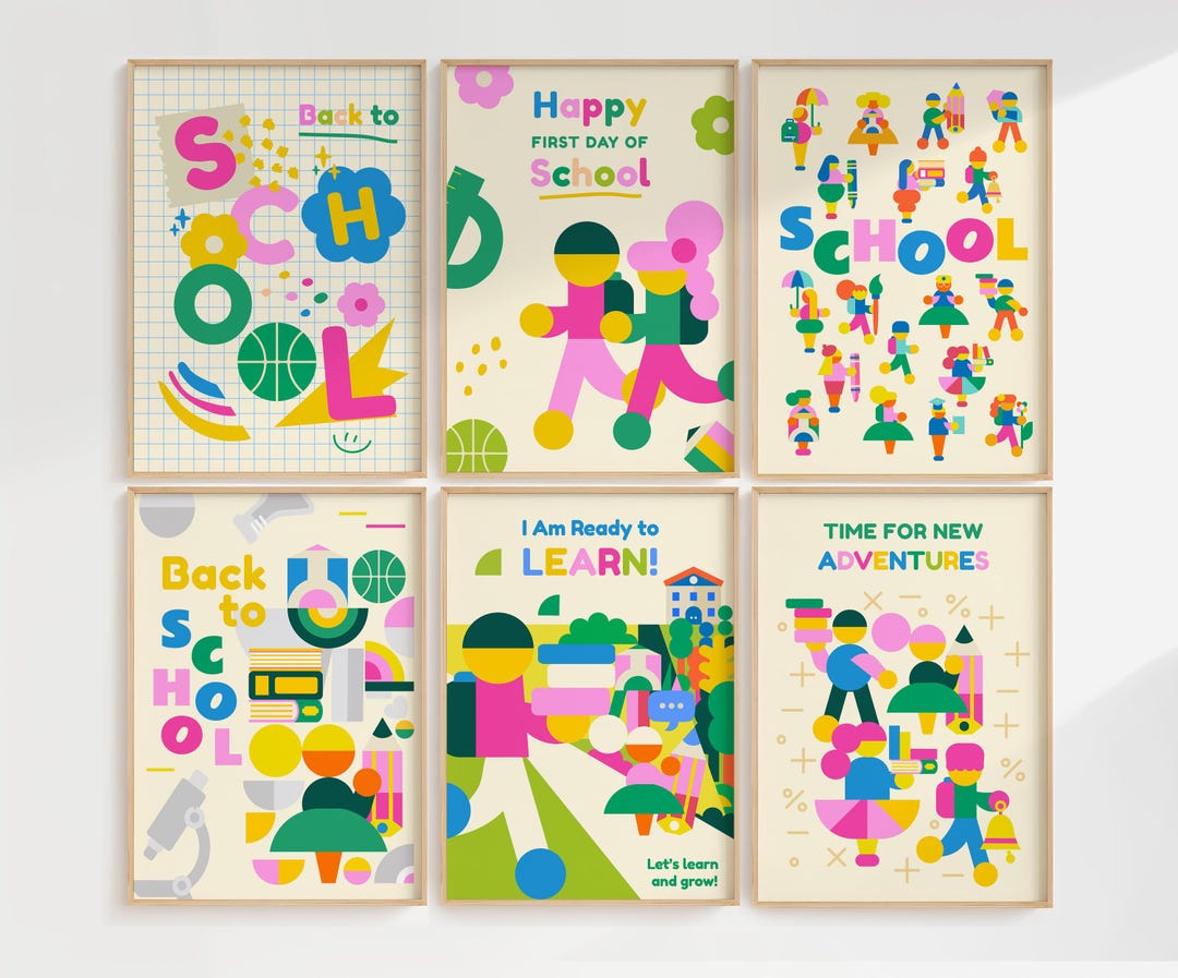 Welcome Back to School Poster Set | Elementary Classroom Decor ...