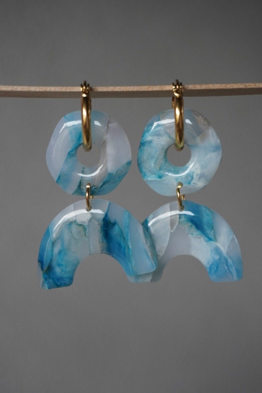 HUGGIES BLUE STONE Translucent and Light Wear Polymer Clay - Etsy