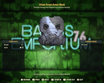 Fallout 76 Mask - Etsy