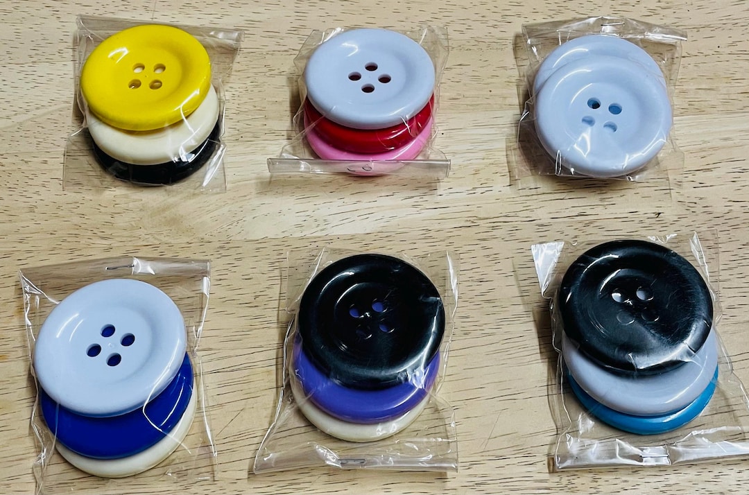 Lot of 3 GIANT BUTTONS - Huge Buttons - Round Buttons - Card Making ...