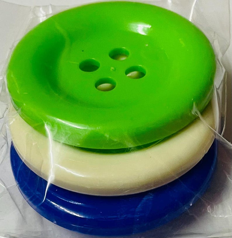 Lot of 3 GIANT BUTTONS - Huge Buttons - Round Buttons - Card Making ...