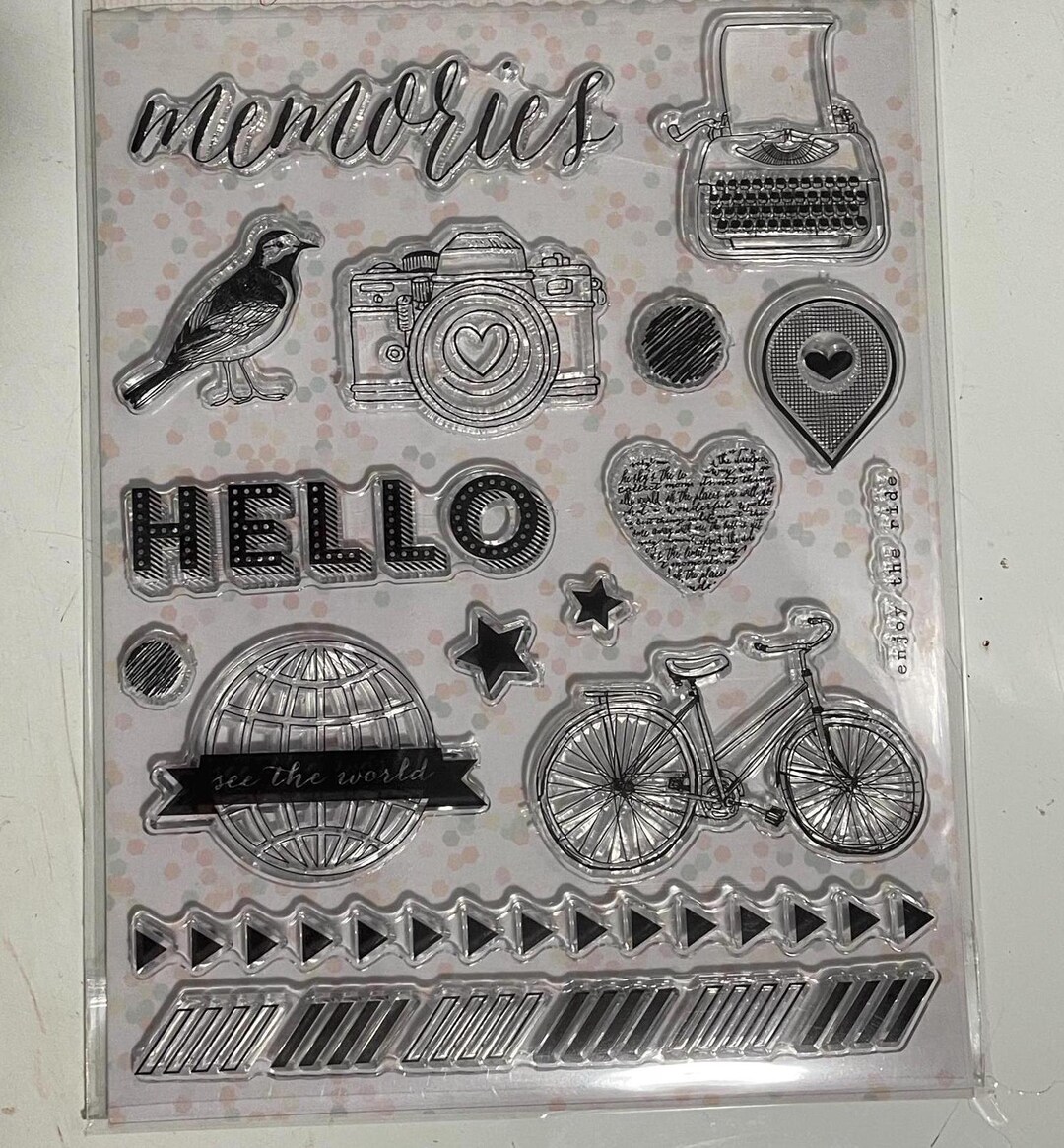Cute Clear Stamp Sets - Sets of 13 Stamps - Journalling Scrapbooking ...