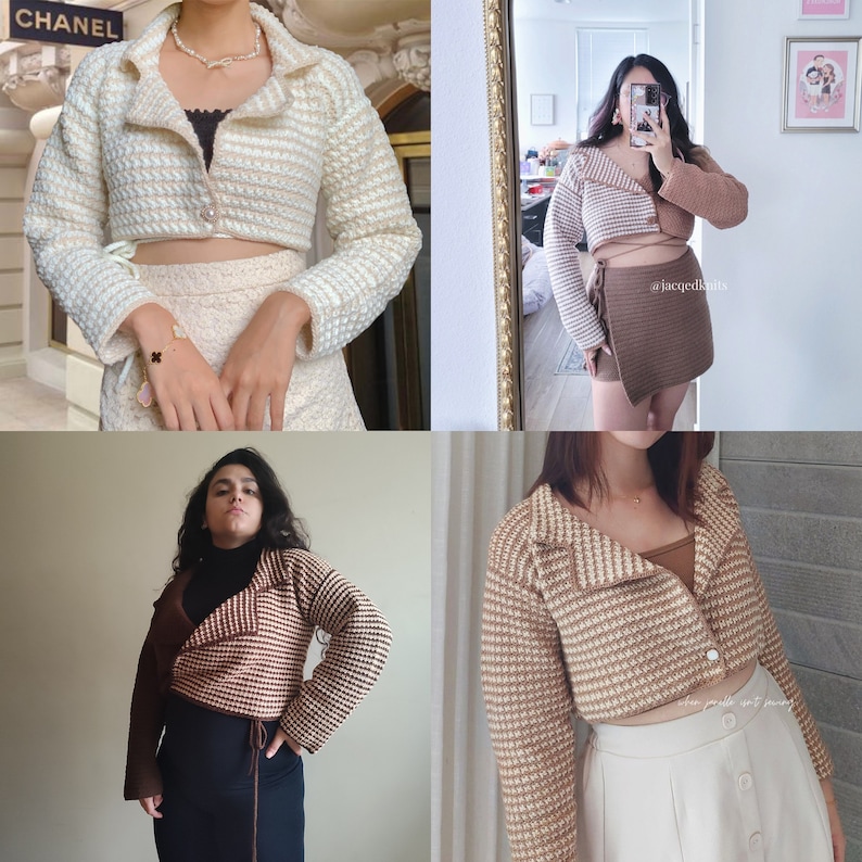 Noelle Blazer | In-depth PDF Crochet Pattern With Pictures | Advanced ...