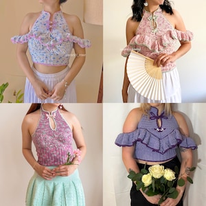 Huā Cheongsam Top Crochet Pattern | In-depth PDF Crochet Pattern With ...