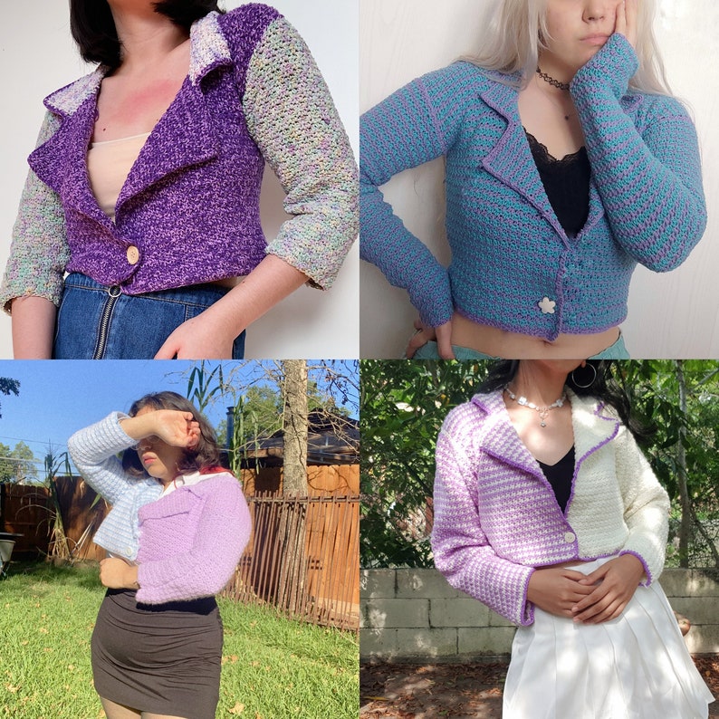 Noelle Blazer | In-depth PDF Crochet Pattern With Pictures | Advanced ...