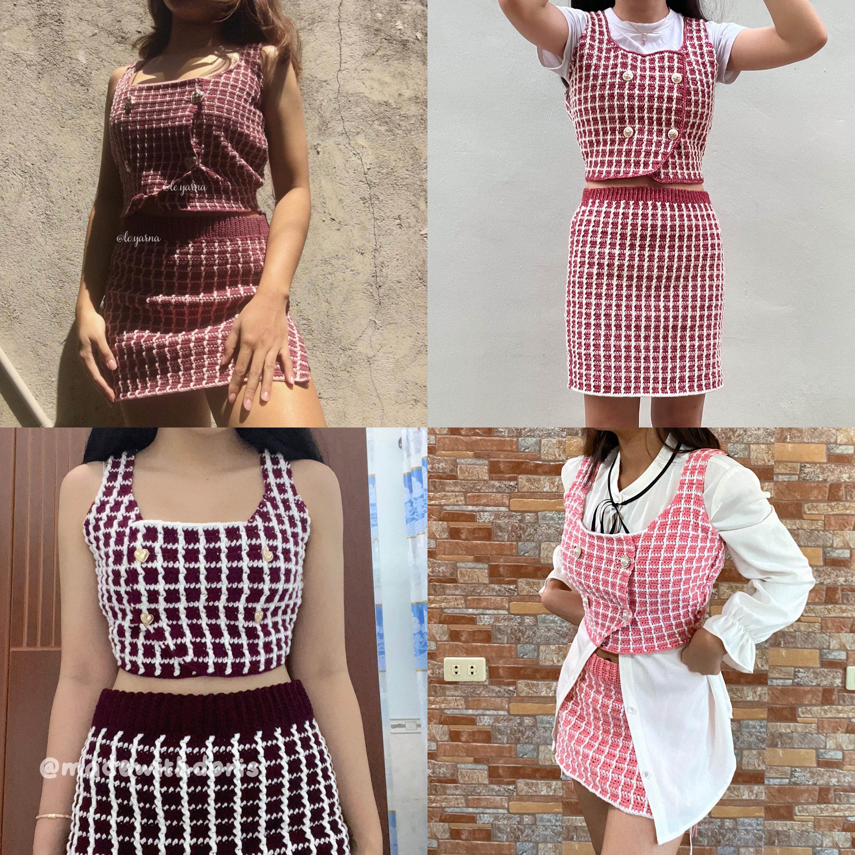 Corinne Set (vest & Skirt) | In-depth PDF Crochet Pattern With Pictures ...