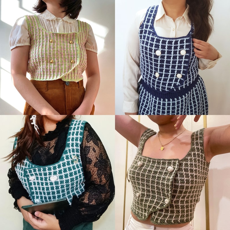 Corinne Set (vest & Skirt) | In-depth PDF Crochet Pattern With Pictures ...