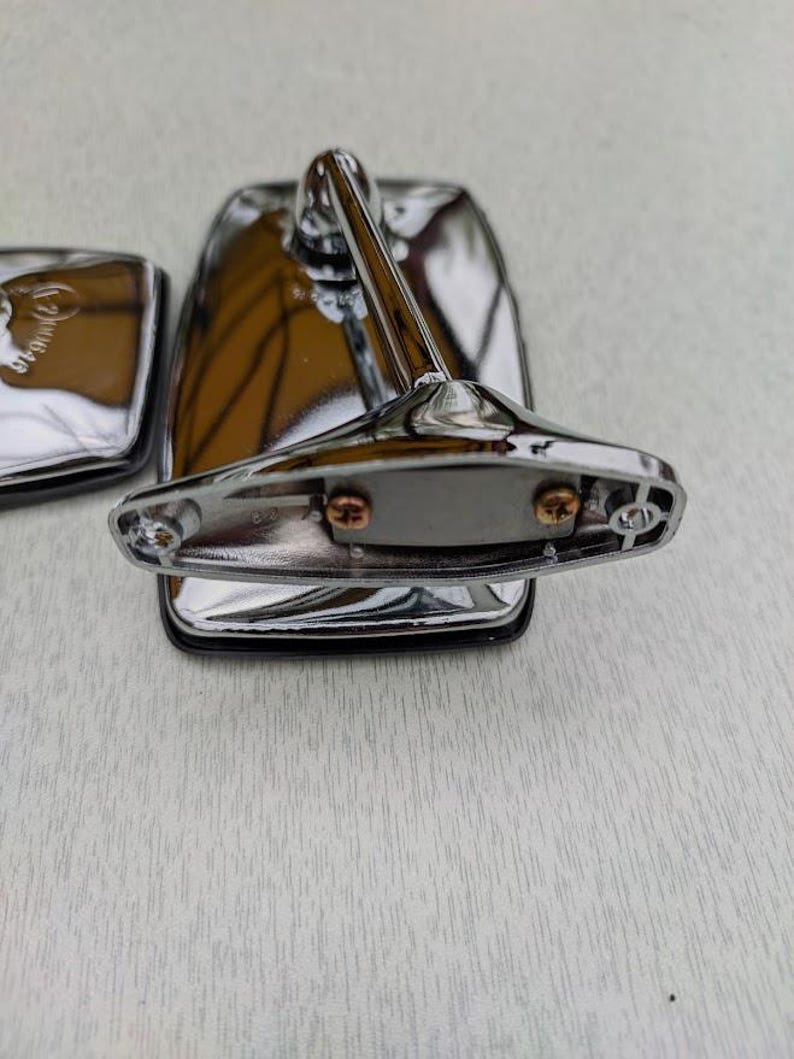 Chrome Vintage Style Rear View Mirror Pair 2 Pc Lada 2101 2103 2106 ...