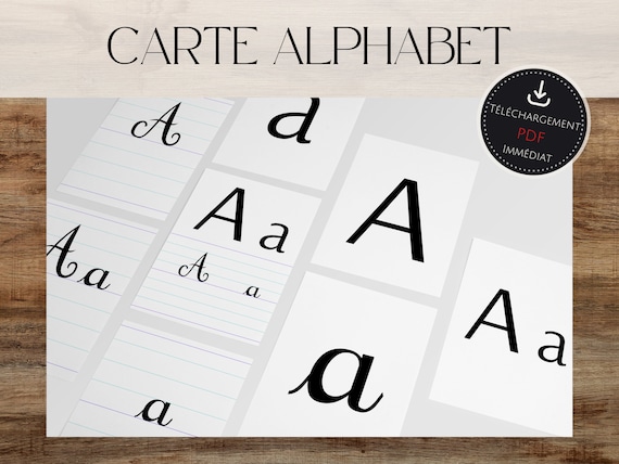 French Alphabet Cursive