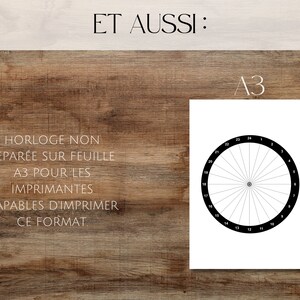 Horloge 24H personnalisable version moments format pdf rythme - Etsy France