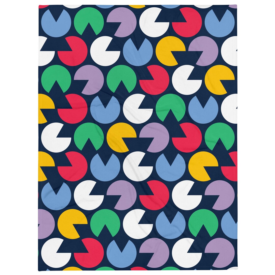 Pac Man Throw Blanket - Etsy