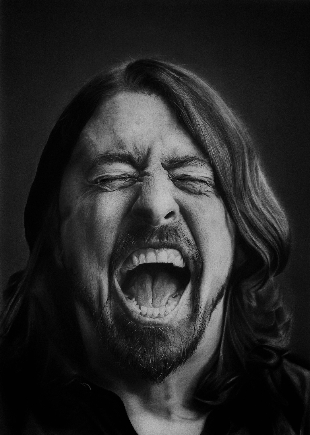 Dave Grohl Portrait, Print of Original Drawing - Etsy
