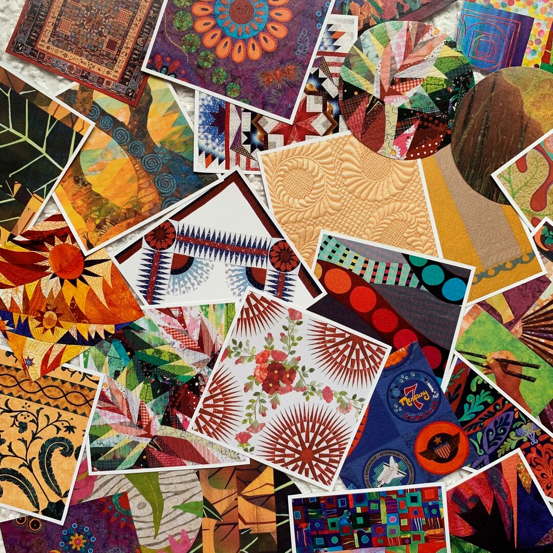 29 Piece Cut Outs of Bold and Colorful Little Quilt Pictures for Junk ...