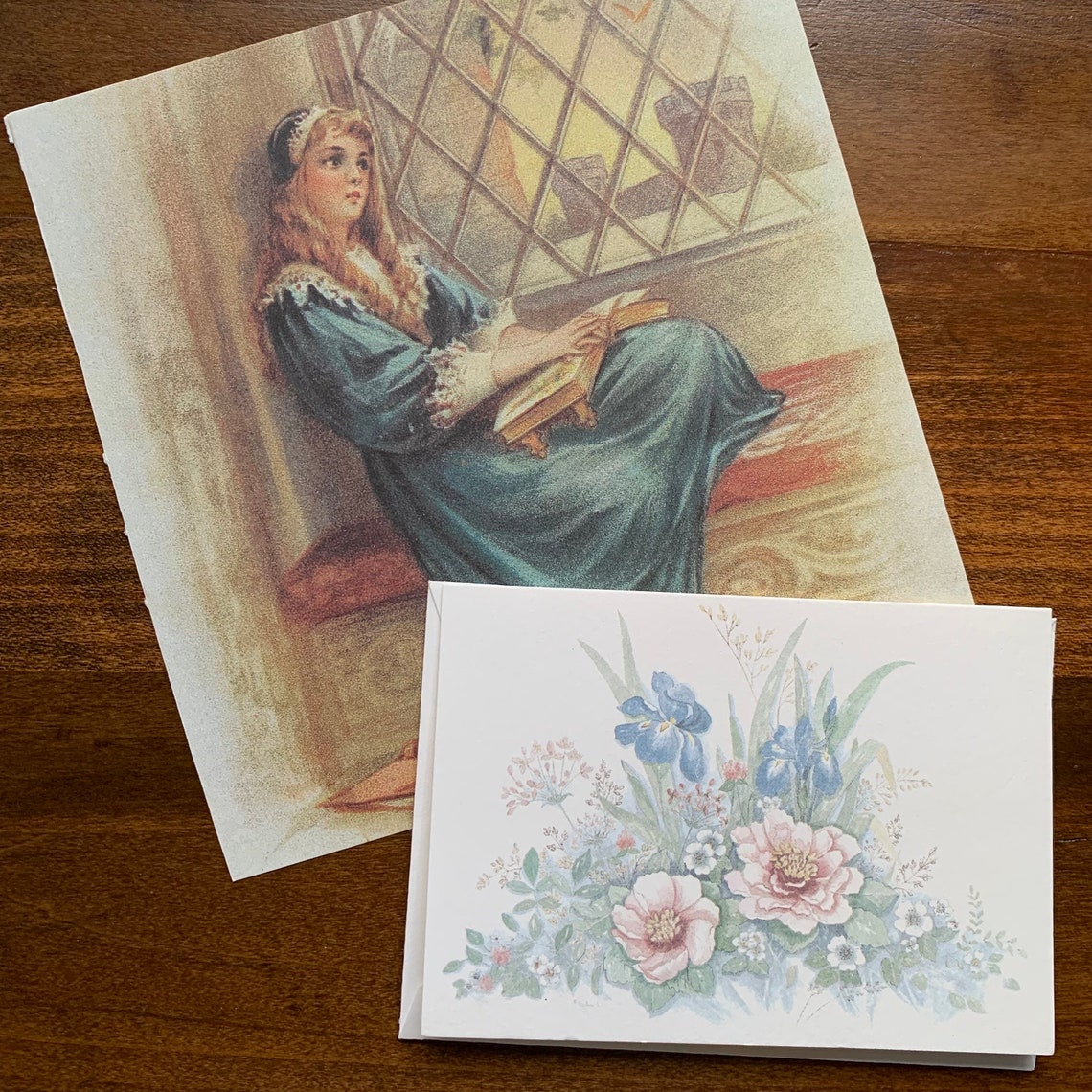 50 Piece Blue-themed Mixed Vintage and Newer Paper Pack for Junk ...