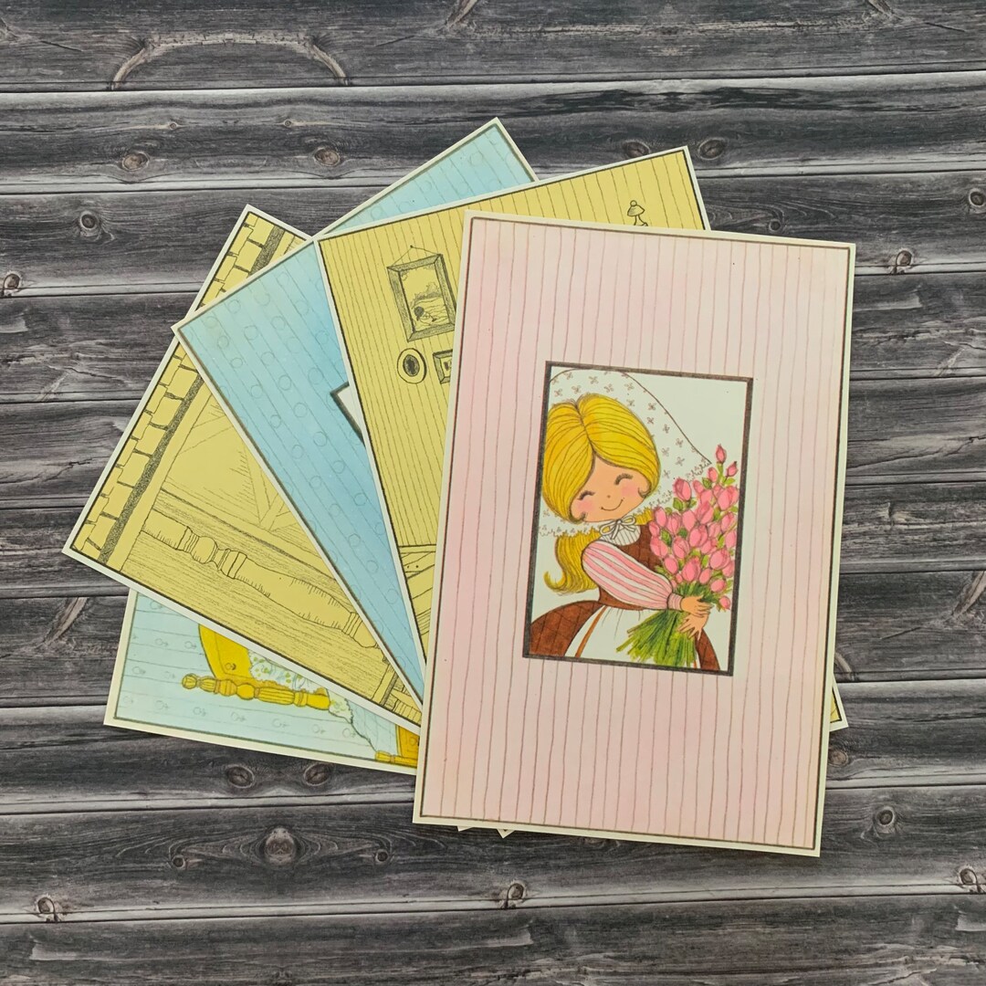 5 Illustrated Pages From a Vintage 1967 Hallmark Gift Book - Etsy