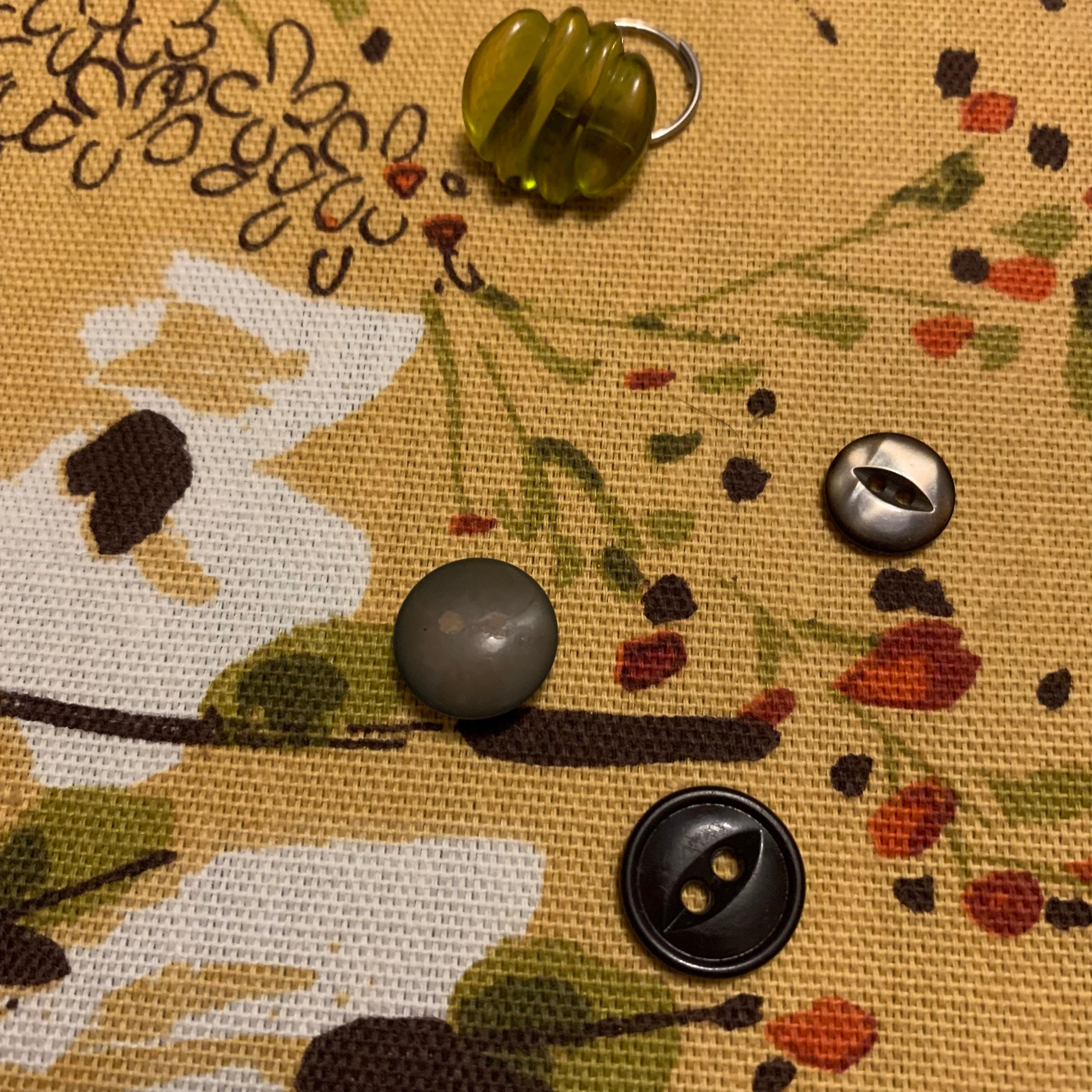 Warm Mixture of Colors in a Junk Journal Fabric and Trim Bundle, Slow ...