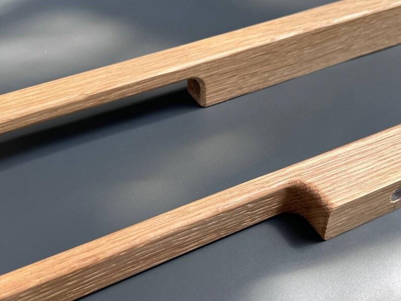 Extra-long Wooden Wardrobe Handles, Large Cabinet Pulls, Wooden Closet ...