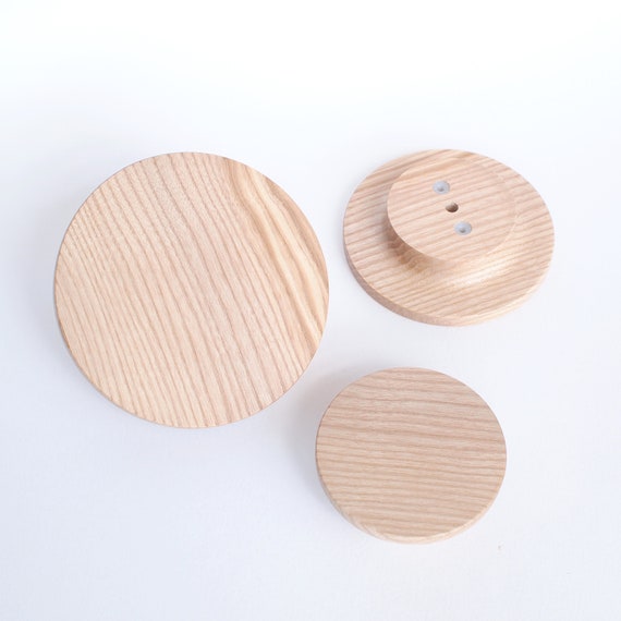 Large Circle Wooden Drawer Pulls Cabinet Pulls Drawer - Etsy