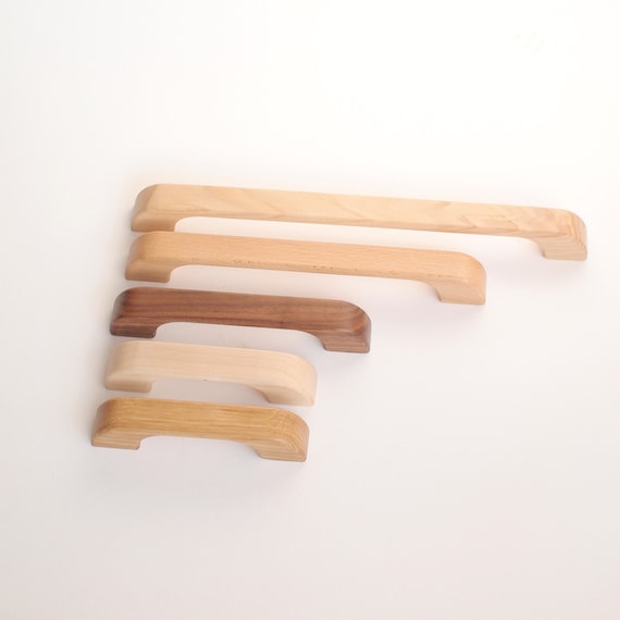 Wooden Cabinet Pulls Cabinet Handles Drawer Handles Drawer - Etsy