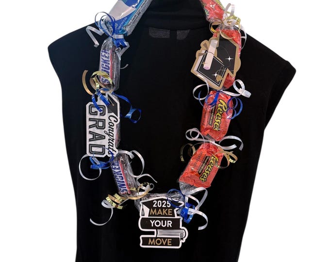 Graduation Lei, Birthday Lei, Party Favor Gift, Graduation Gift ...