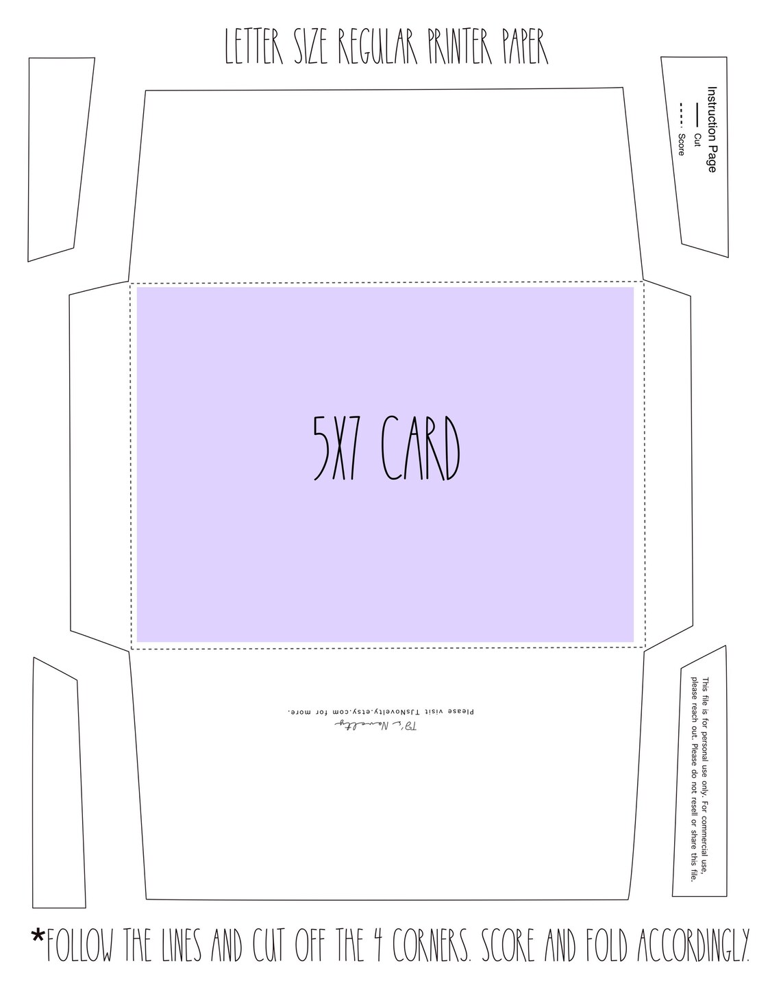 Editable Print and Cut Envelope 5x7 Cat Invitation - Etsy
